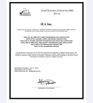 Certifications - IEA-world